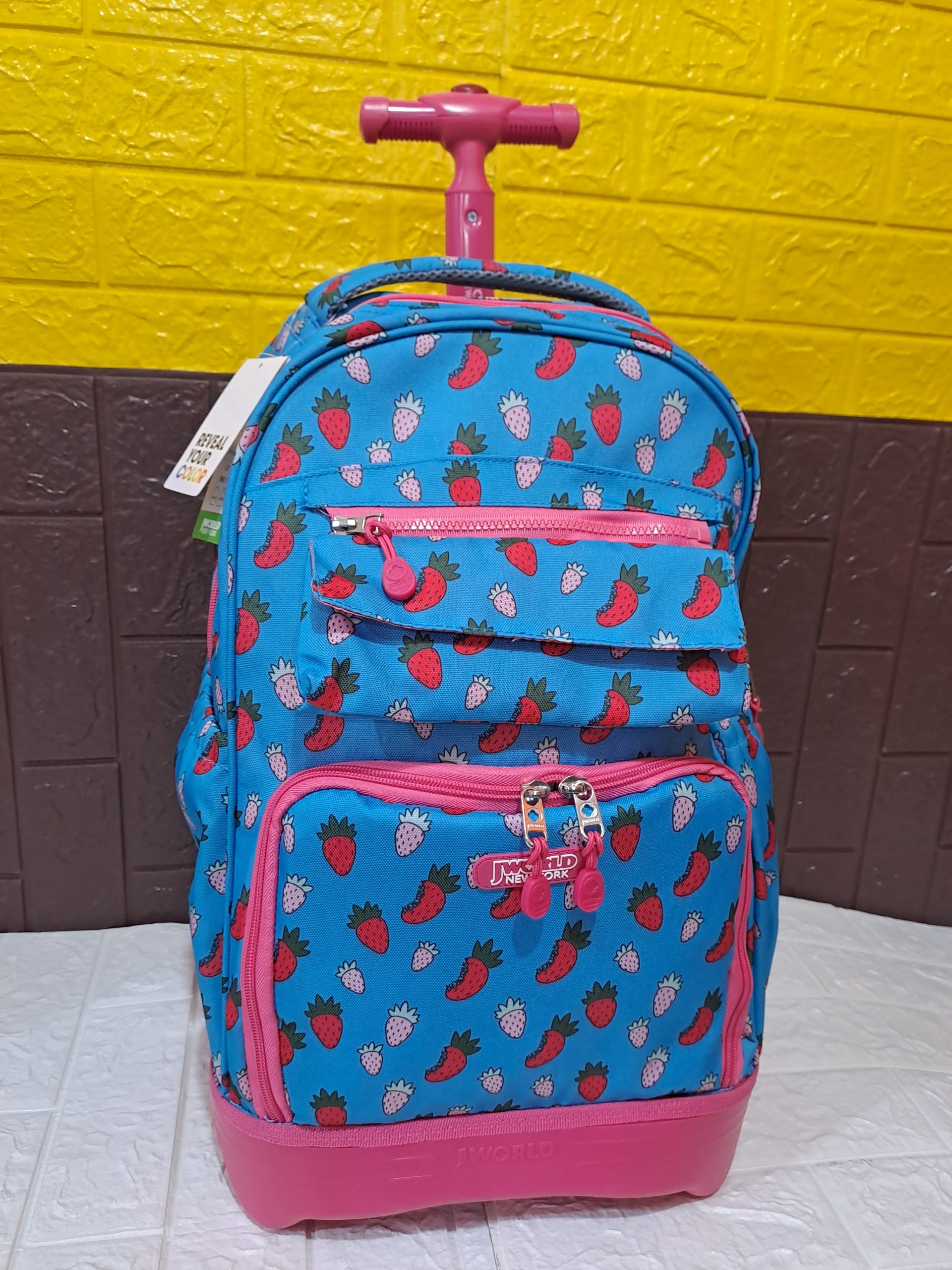 JWORLD TRIO KIDS ROLLING BACKPACK RLP-01 STRAWBERRY SPECIAL EDITION ...
