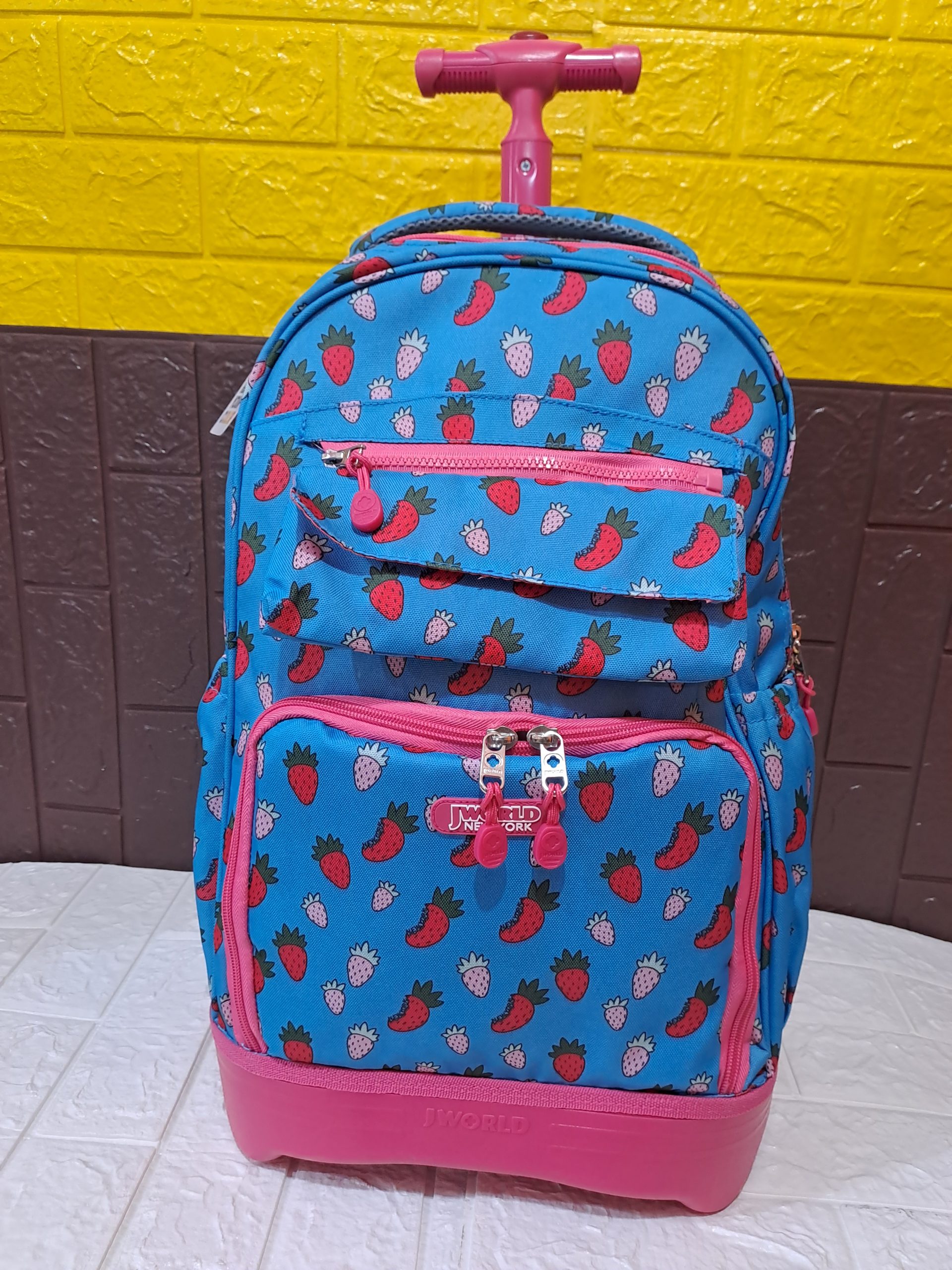JWORLD TRIO KIDS ROLLING BACKPACK RLP-01 STRAWBERRY SPECIAL EDITION ...